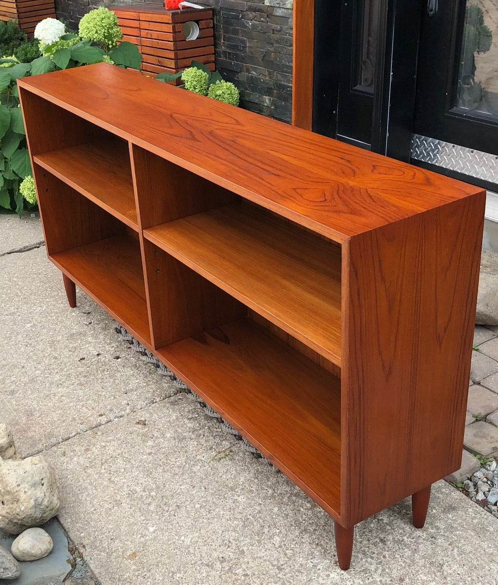 Mid century modern teak bookcase store