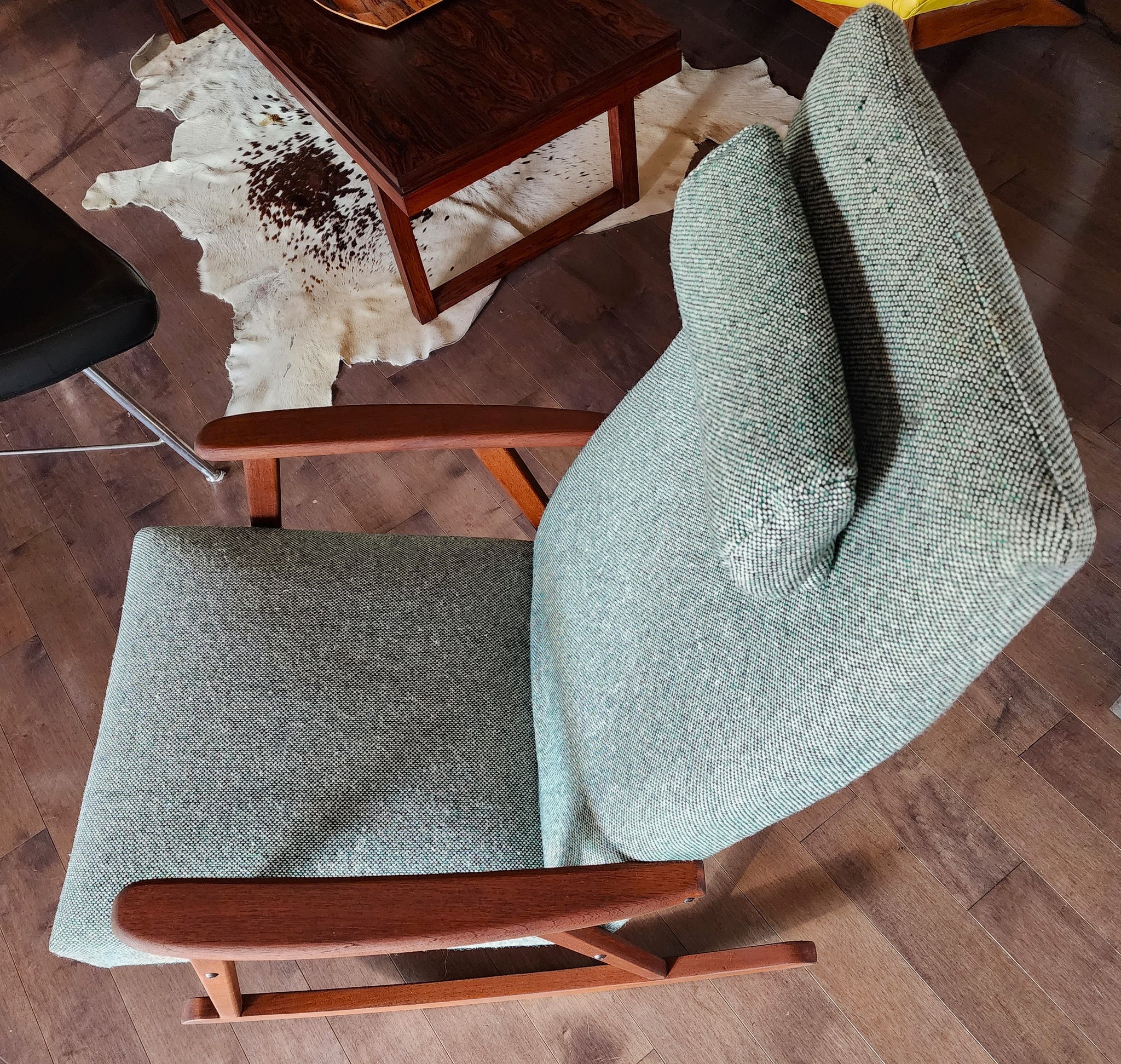 REFINISHED Swedish Mid-Century Modern Teak Rocking Chair by Johanson