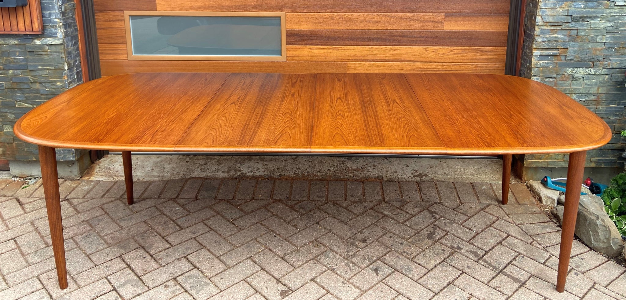 REFINISHED Danish MCM Teak Table w 2 Leaves by Skovmand & Andersen, PE