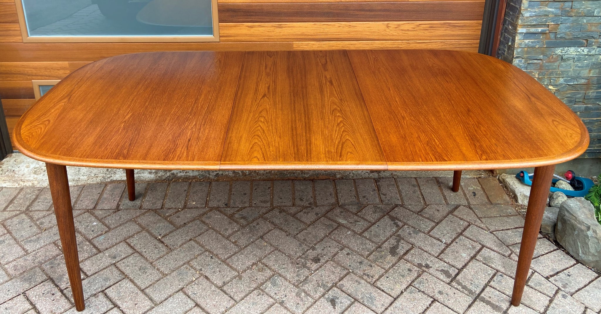 REFINISHED Danish MCM Teak Table w 2 Leaves by Skovmand & Andersen, PE