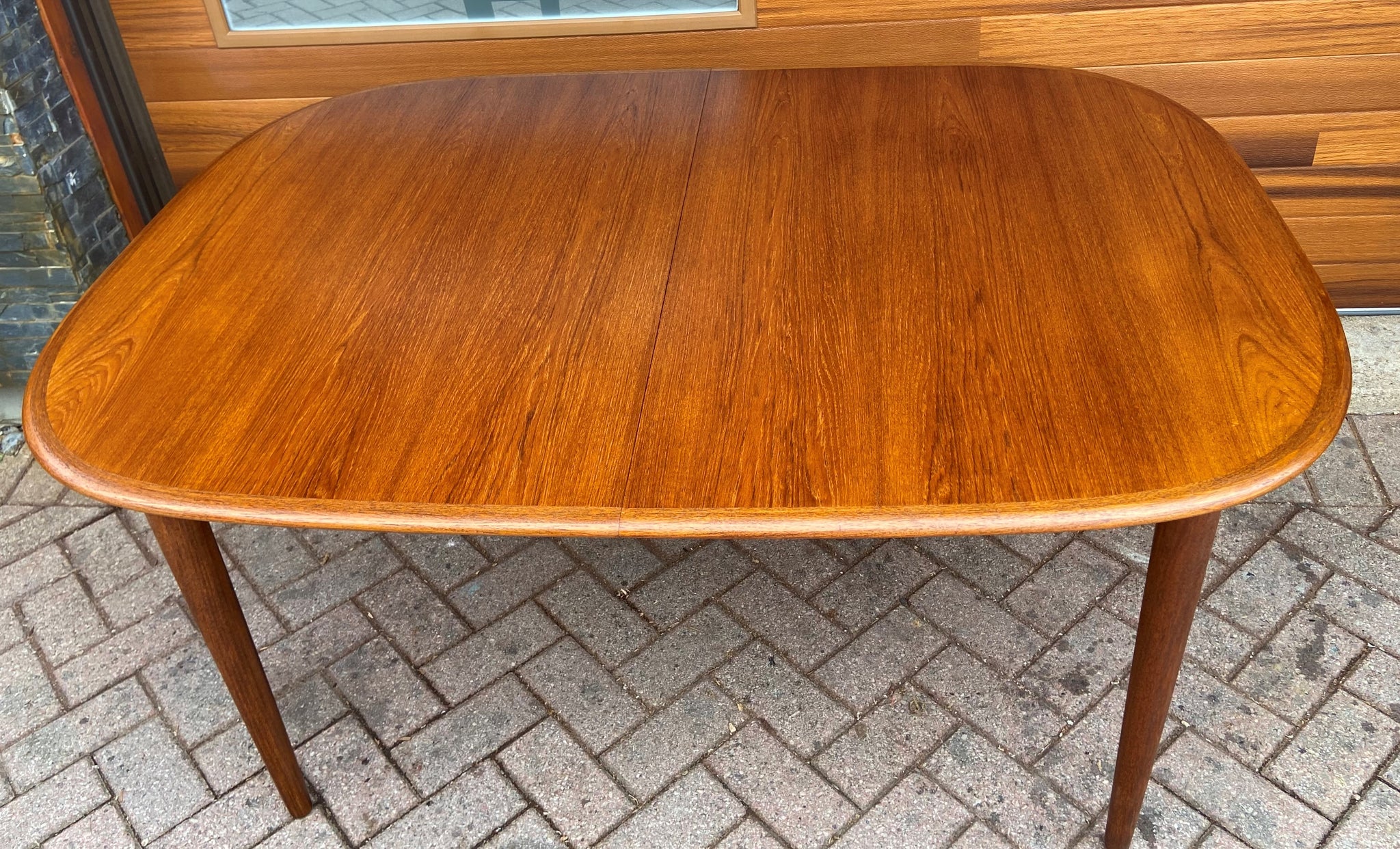 REFINISHED Danish MCM Teak Table w 2 Leaves by Skovmand & Andersen, PE